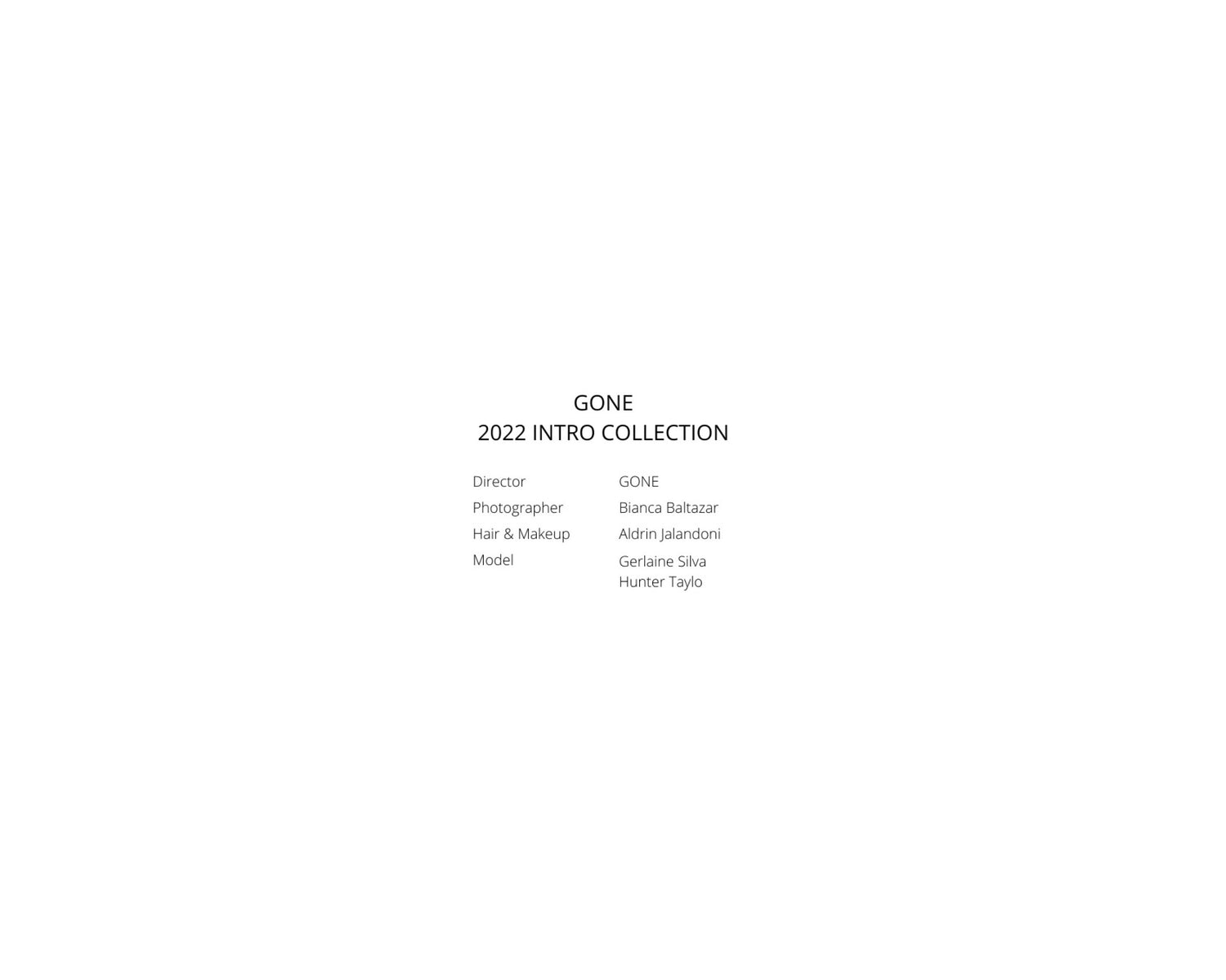 Collections – GONE